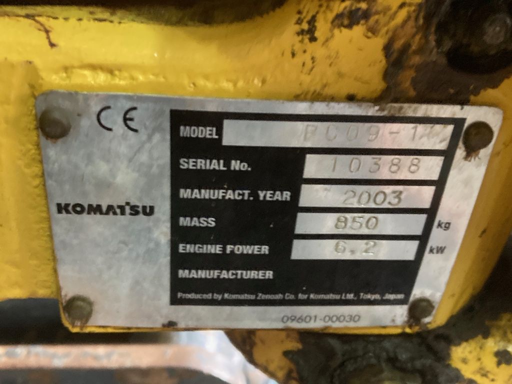 KOMATSU PC09 minigraver